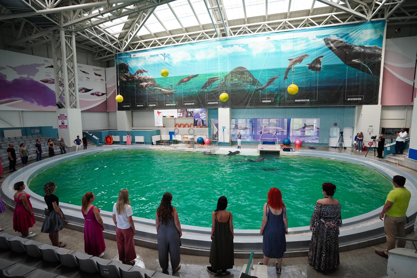 O îmbinare spectaculoasă: Corul Madrigal și delfinii din Constanța ...