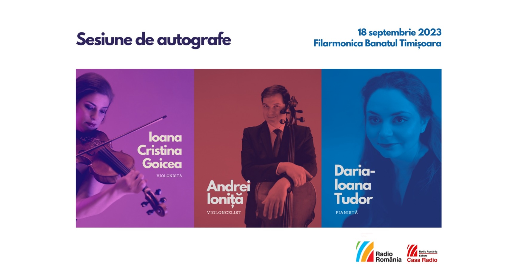 Sesiune de autografe: Ioana Cristina Goicea, Daria Tudor și Andrei ...