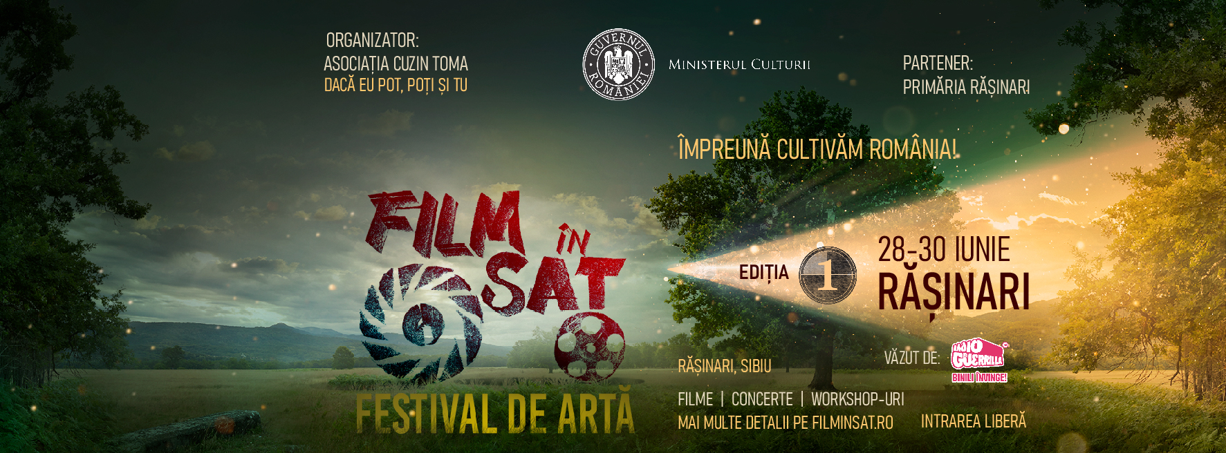A treia ediţie a festivalului "Film în Sat", între 28 și 30 iunie, la ...