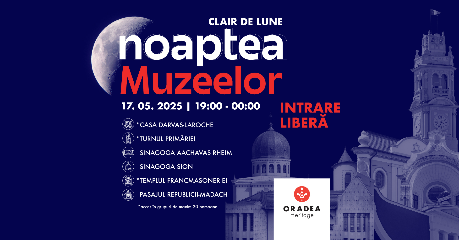 Noaptea Muzeelor la obiectivele Oradea Heritage - Radio Vacanța